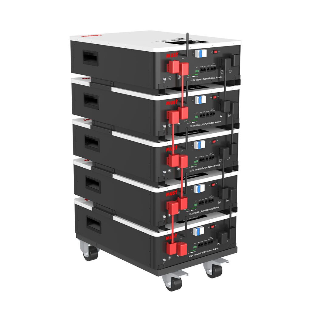 LP1600 Stacked-mounted (25.6/51.2V-100/200/300Ah) – Hybrid Solar ...