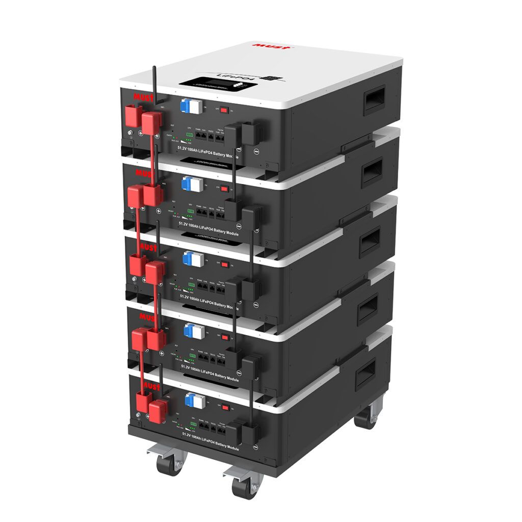 LP1600 Stacked-mounted (25.6/51.2V-100/200/300Ah) – Hybrid Solar ...